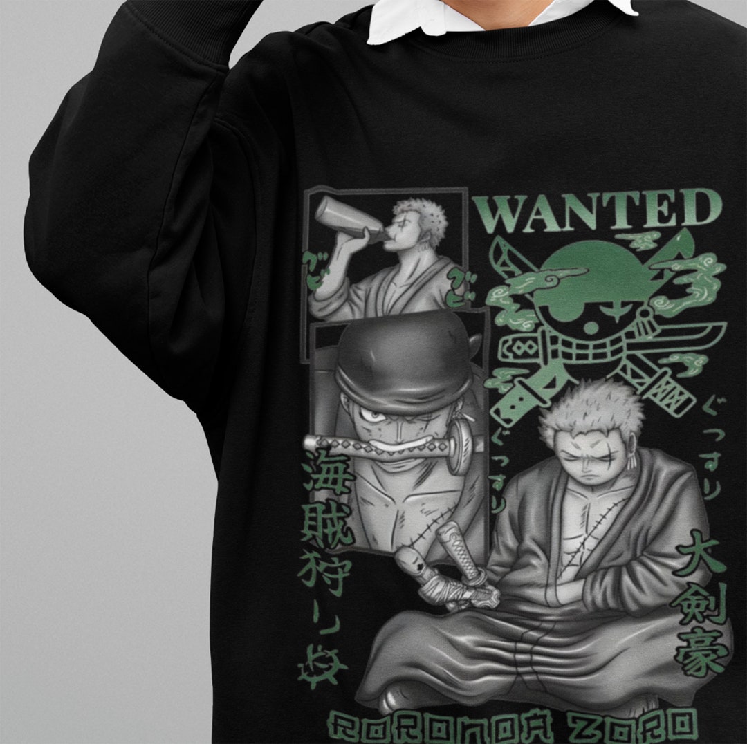 One Piece Roronoa Zoro Sweatshirt Monkey D Luffy Sweater Sanji Nami ...