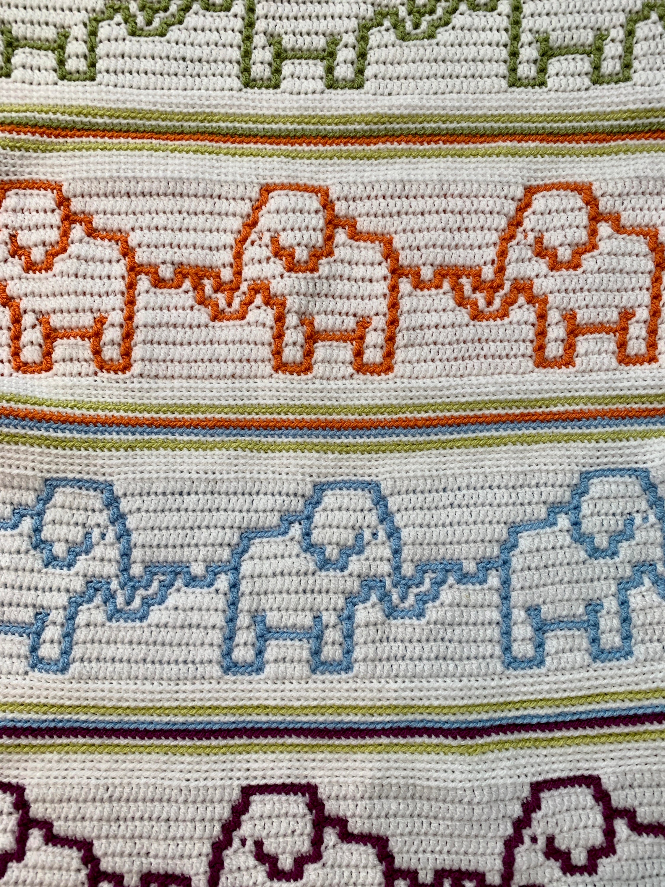 Elephants on Parade Mosaic Crochet Patterns Charts Only - Etsy
