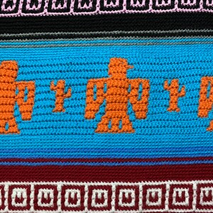 Thunderbird and Saguaro Cactus Mosaic Crochet Patterns - Charts Only - Etsy