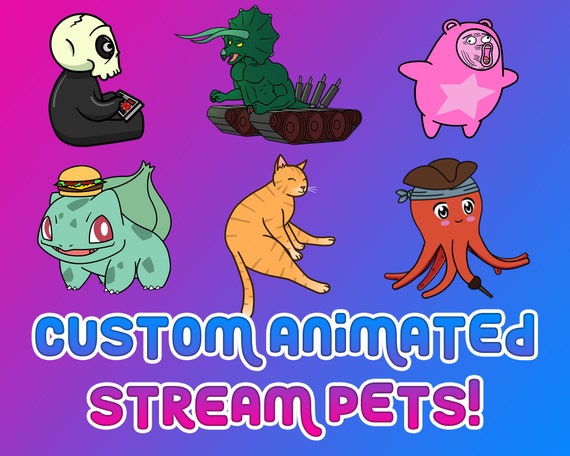 Custom Animated Twitch Channel Pets - Etsy