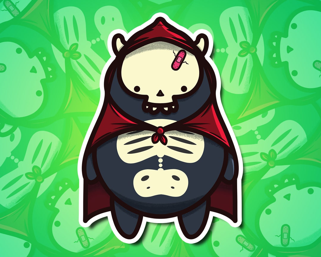 Skully Character Sticker - Etsy