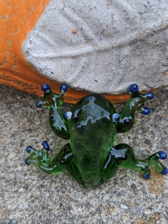 Cremation Frog Memorial figurine Ashes keepsake Memorial | Etsy