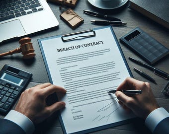 Printable Breach of Contract Template & Demand Letter (PDF) - Etsy