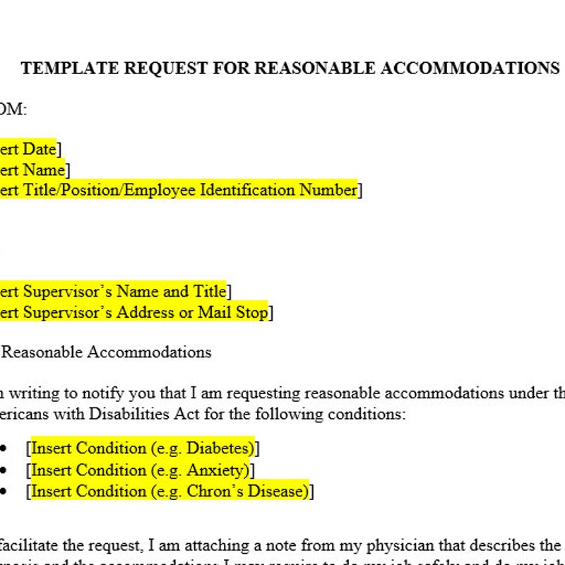 Disability Accommodation - Etsy