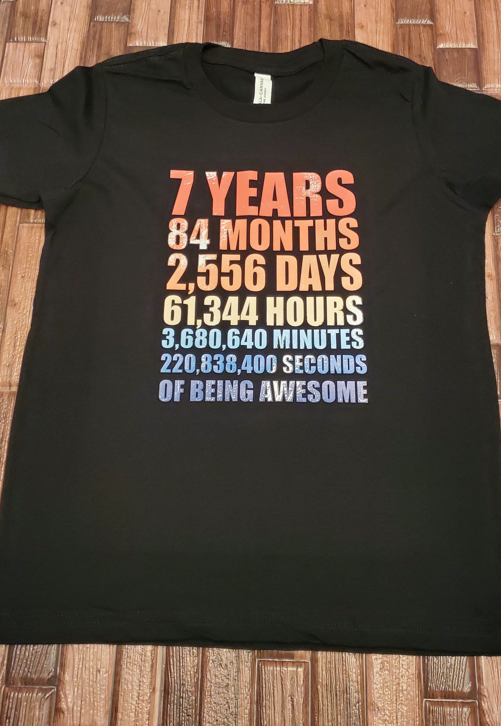 7th Birthday Shirt Turning 7 Birthday Shirt Happy 7th | Etsy