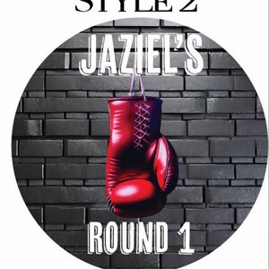 Boxing Birthday Stickers, Boxing Theme Birthday, Goodie Bag Stickers - Etsy