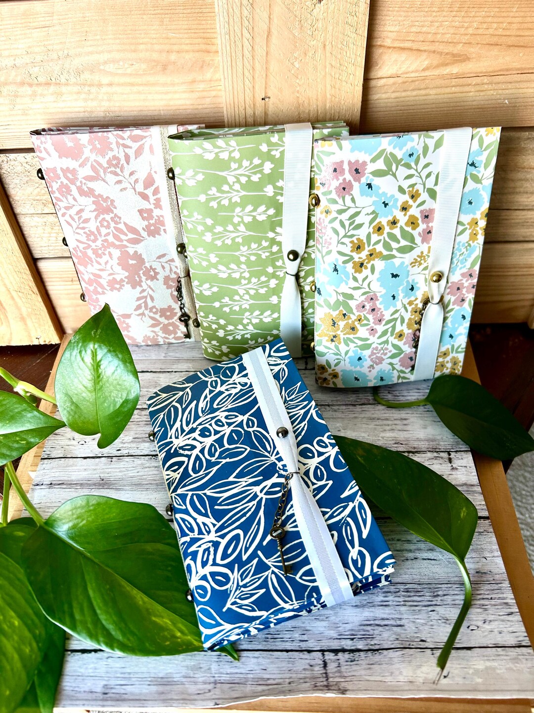 Botanical Small Journal | 4x7 Prayer Journal | Shabby Religious Journal ...