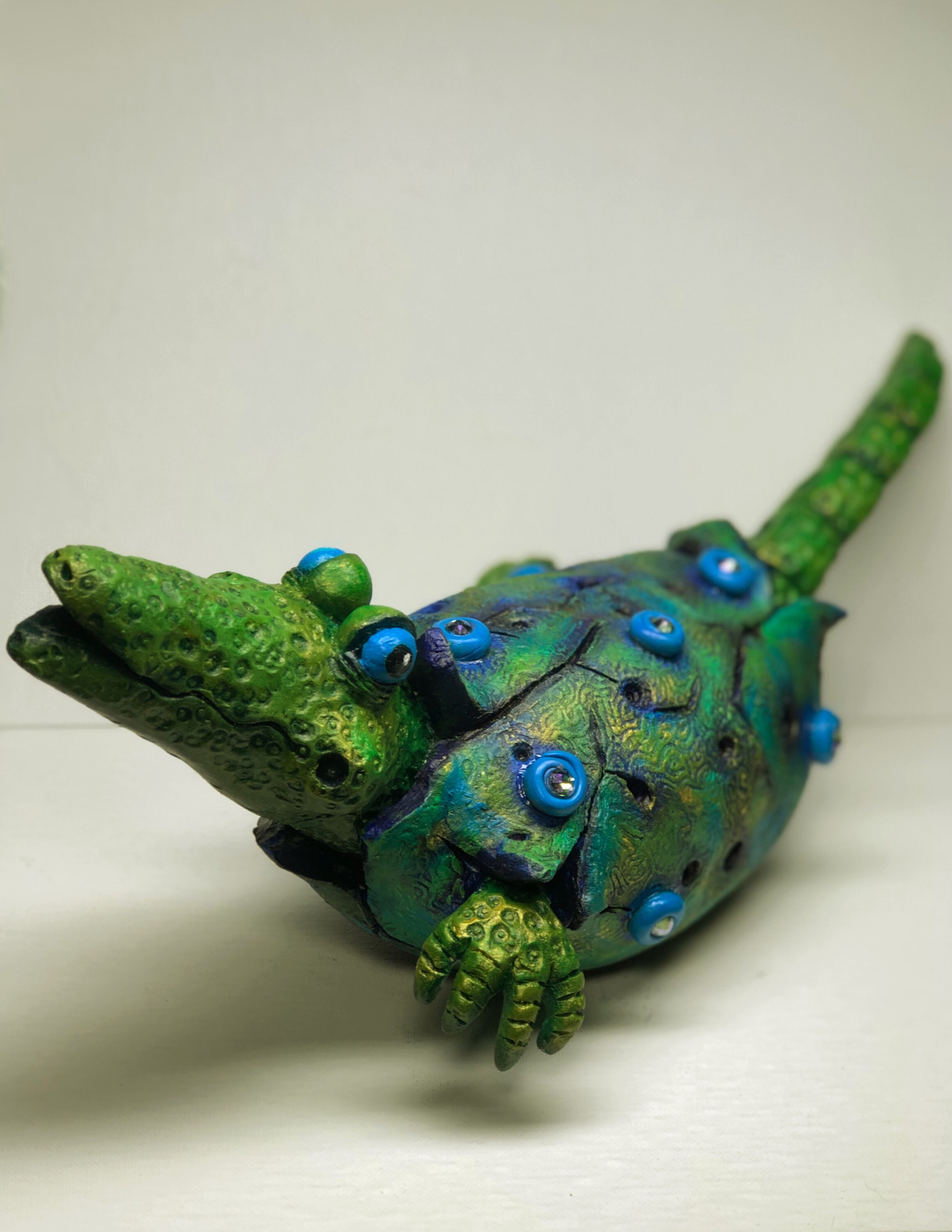 Whimsical Ceramic Sculpture - Figurine - Gator Egg - Etsy