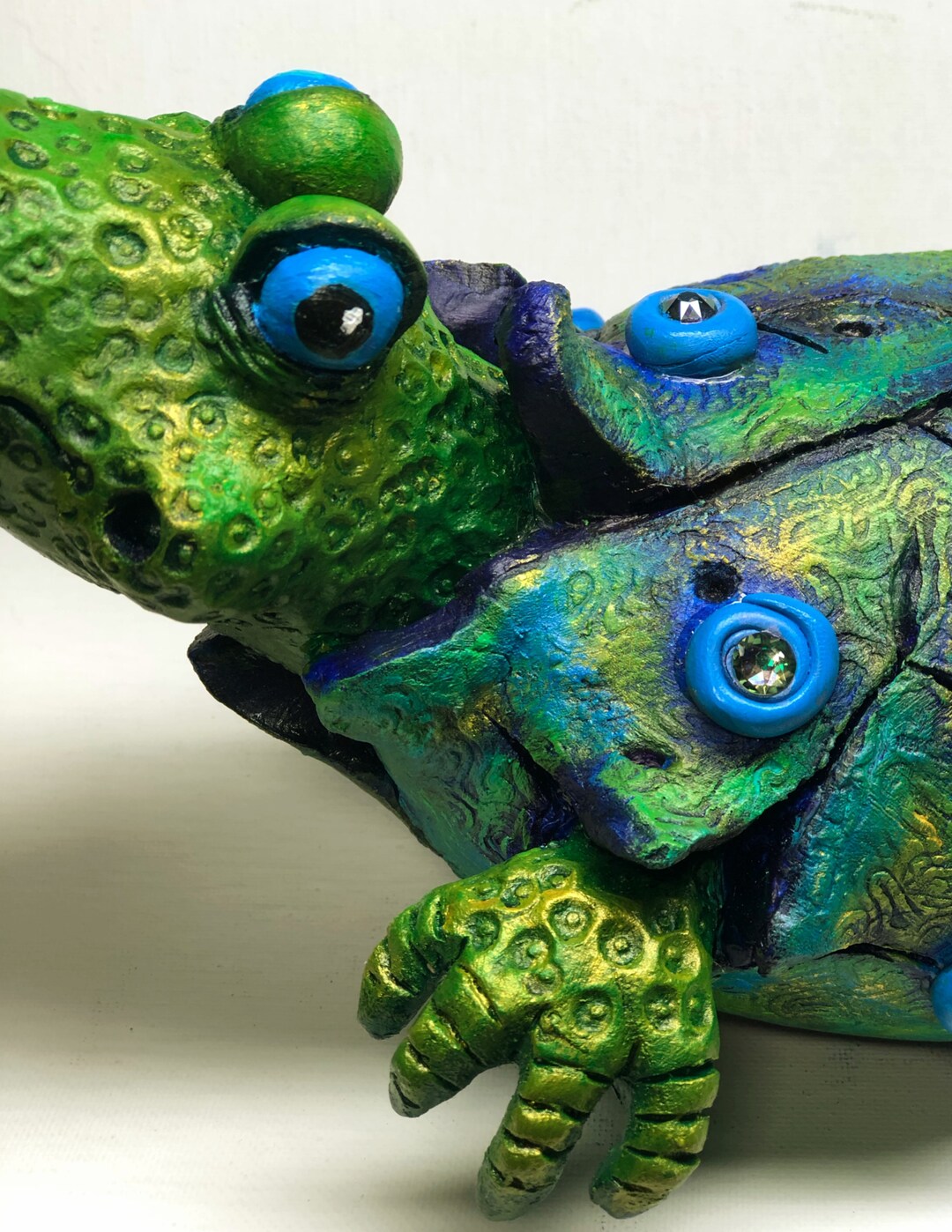 Whimsical Ceramic Sculpture - Figurine - Gator Egg - Etsy