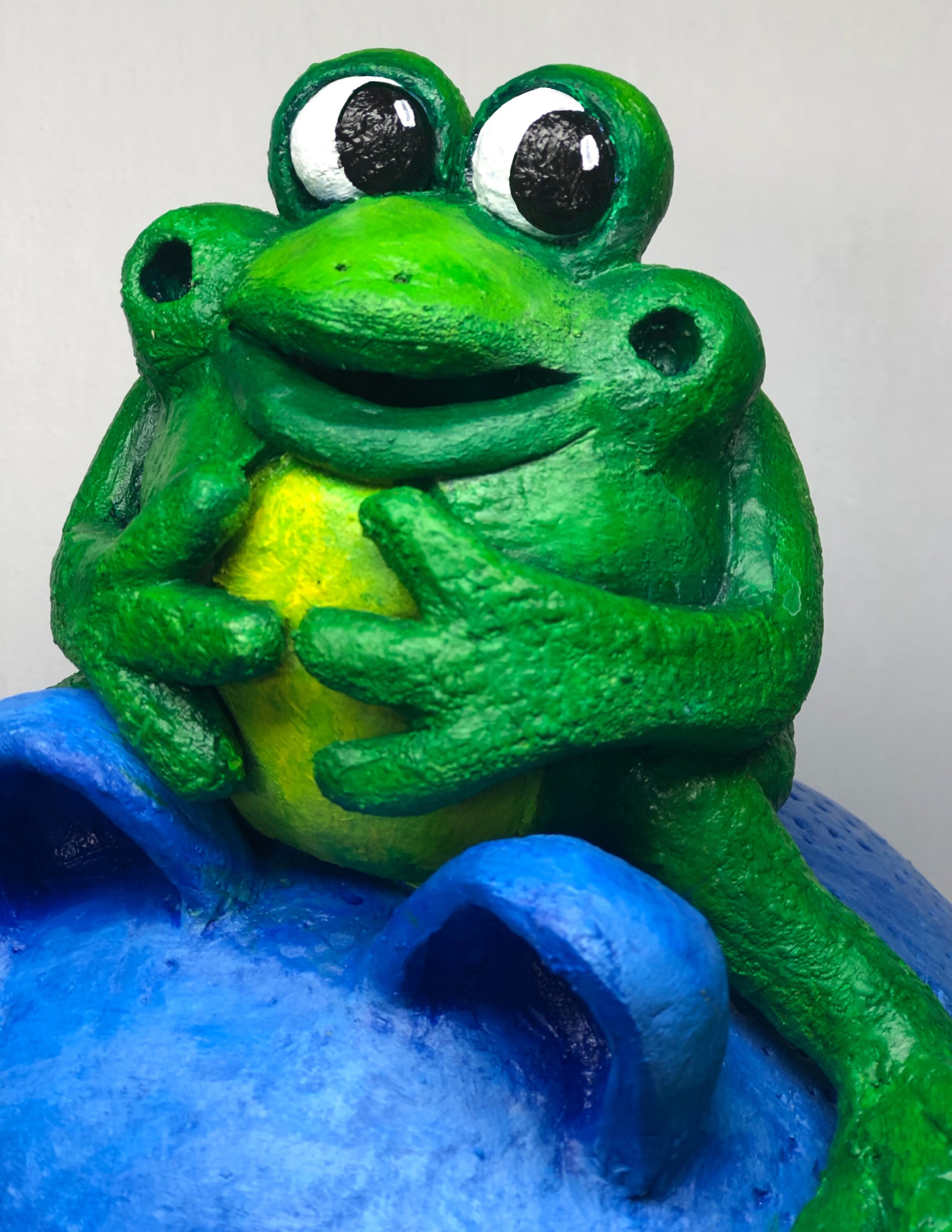 Whimsical Ceramic Sculpture - Figurine - Hippo and Frog - Etsy