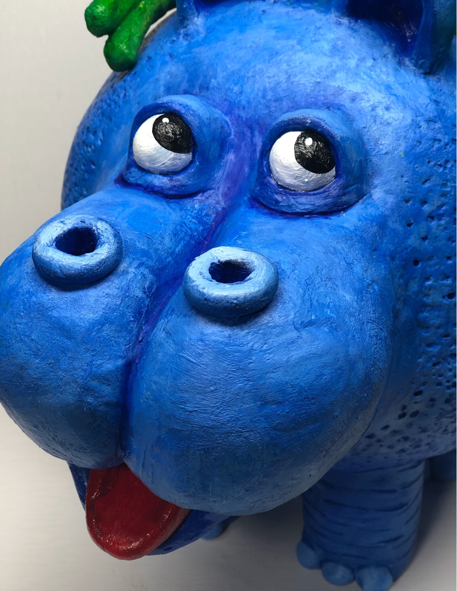 Whimsical Ceramic Sculpture - Figurine - Hippo and Frog - Etsy