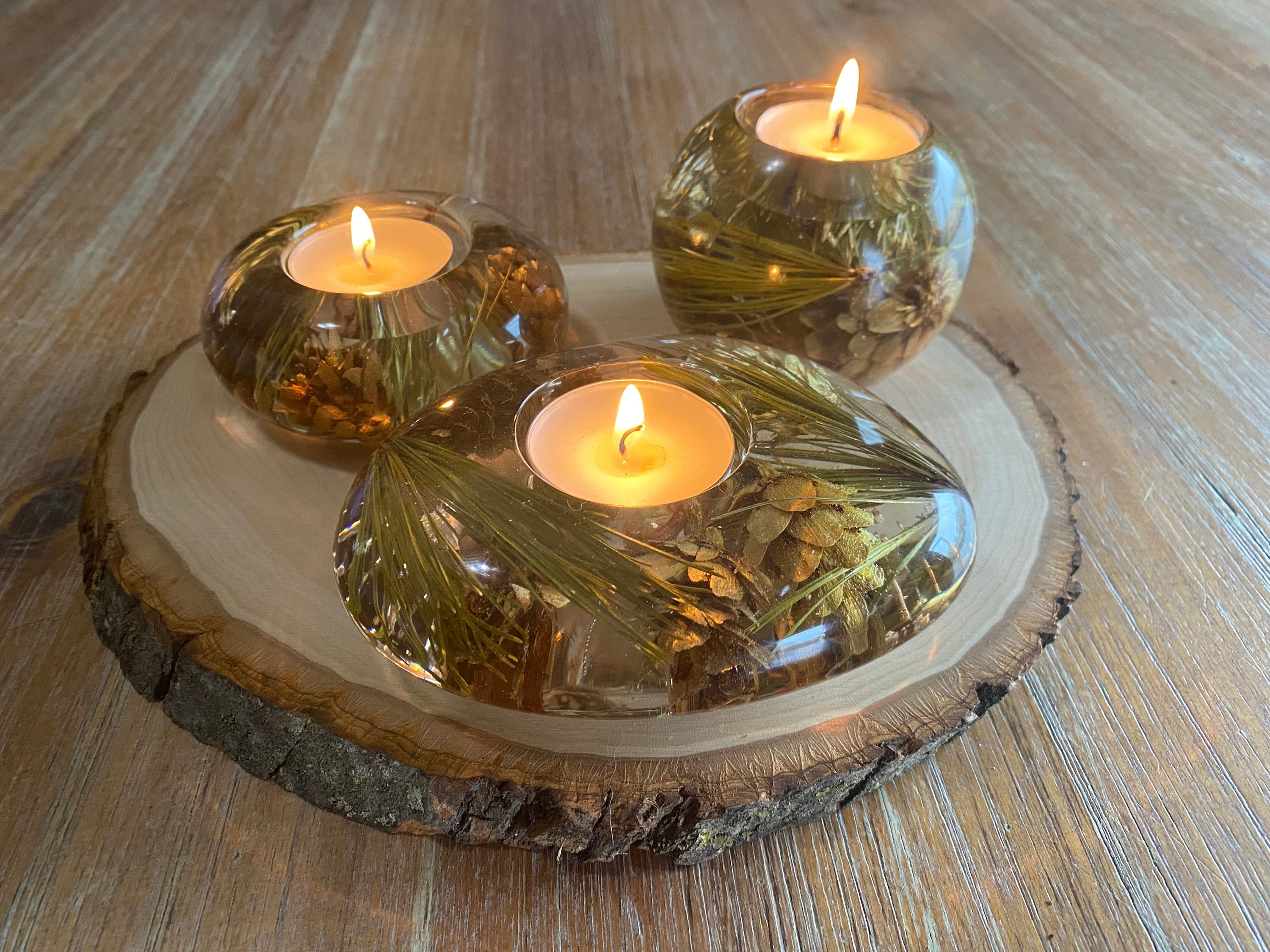 Epoxy Resin Tea Light Candle Holder - Etsy