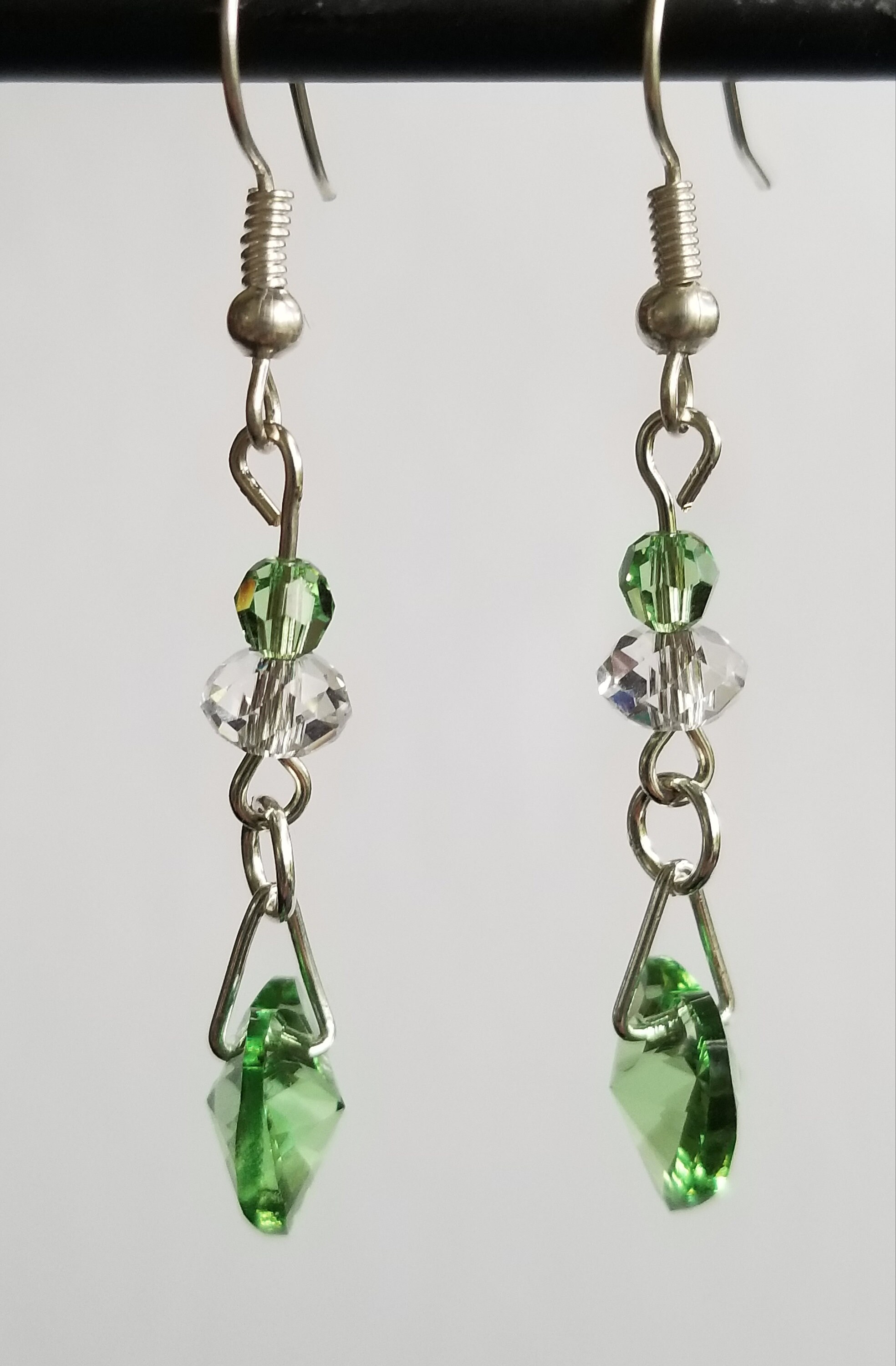 Swarovski Crystal Heart Drop Earrings - Etsy