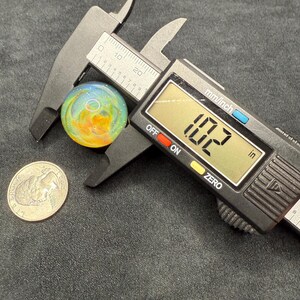 Borosilicate Glass Art Marble 1.02 Inch || Silver Fume Spiral || Galaxy ...