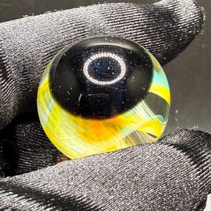 Borosilicate Glass Art Marble || Silver Fume Spiral || Galaxy Space ...