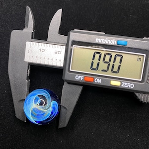 Borosilicate Glass Art Marble Silver Fume Spiral Galaxy Space Marble ...