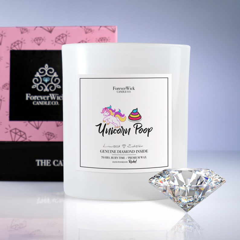 Unicorn Poop Diamond Candle - Etsy