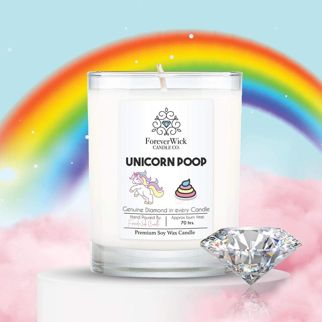 Unicorn Poop Diamond Candle - Etsy
