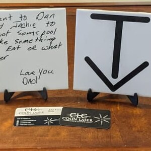 Laser Engraved Handwriting on Tile- Custom and Personalized - Etsy