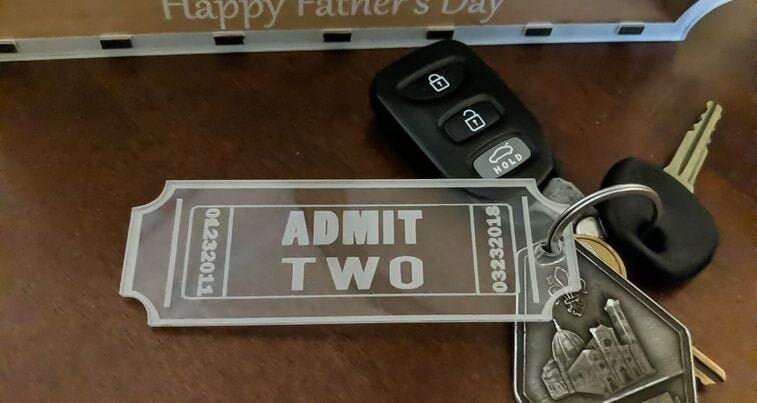 Movie/event Ticket for Keychains - Etsy