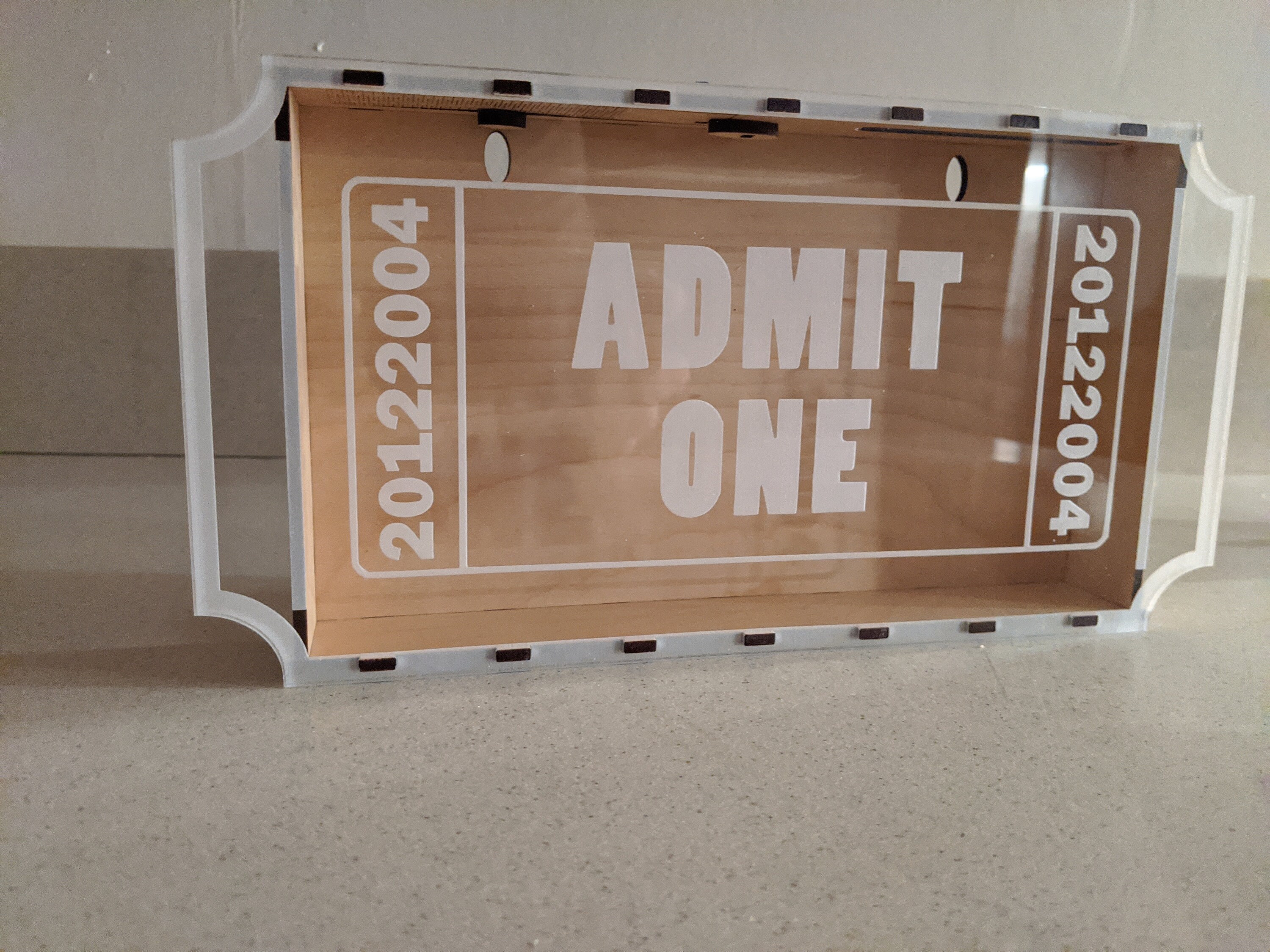 Shadow / Display Box for Movie Concert Theater Event | Etsy