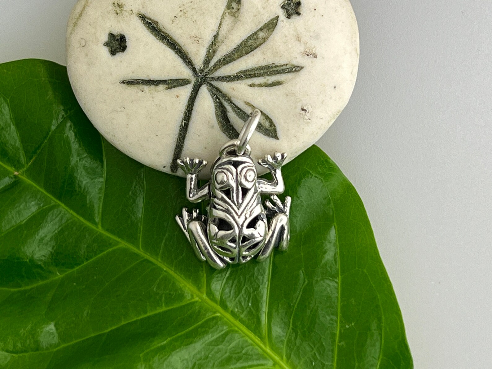 3D Articulated Sterling Silver Frog Pendant/ Silver Frog With - Etsy