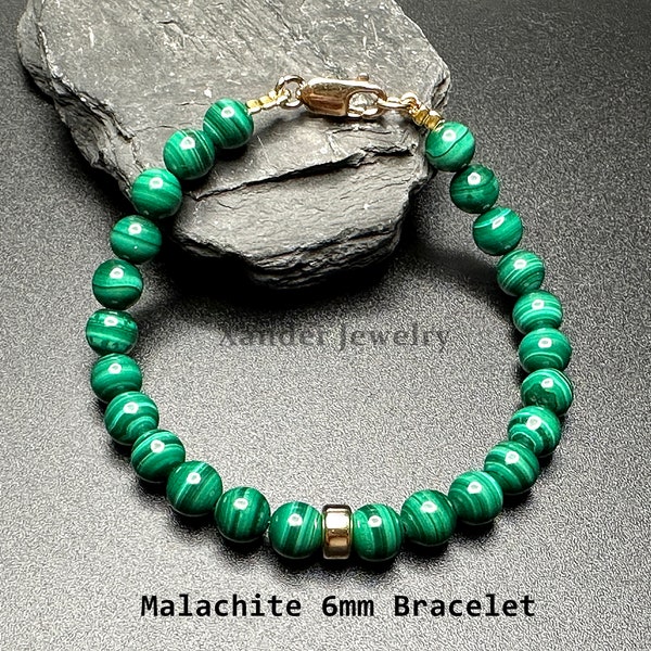 Malachite Bracelet - Etsy