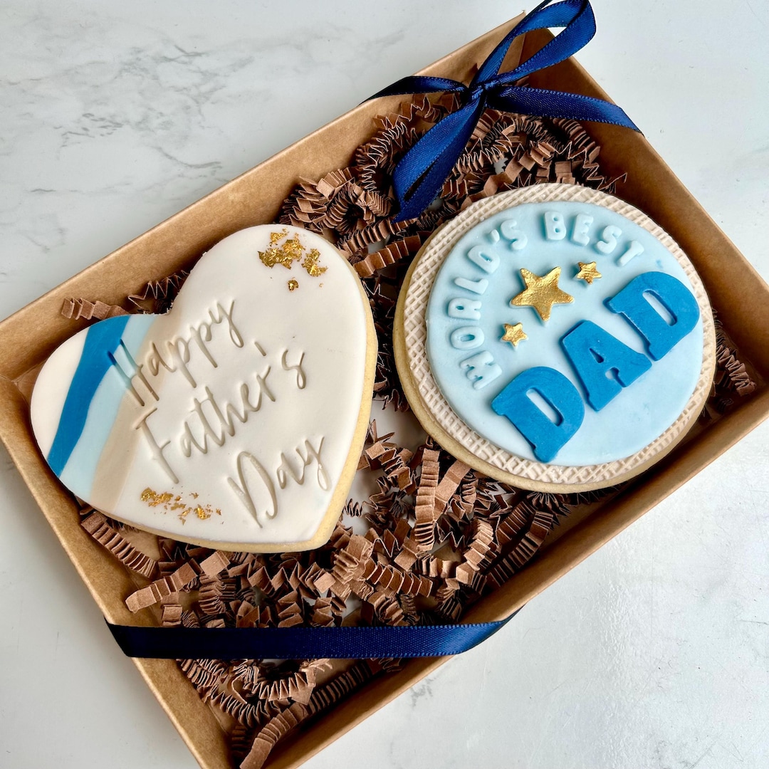 World’s Best Dad Father’s Day Cookies - World’s Best Grandad - Dad Gift ...