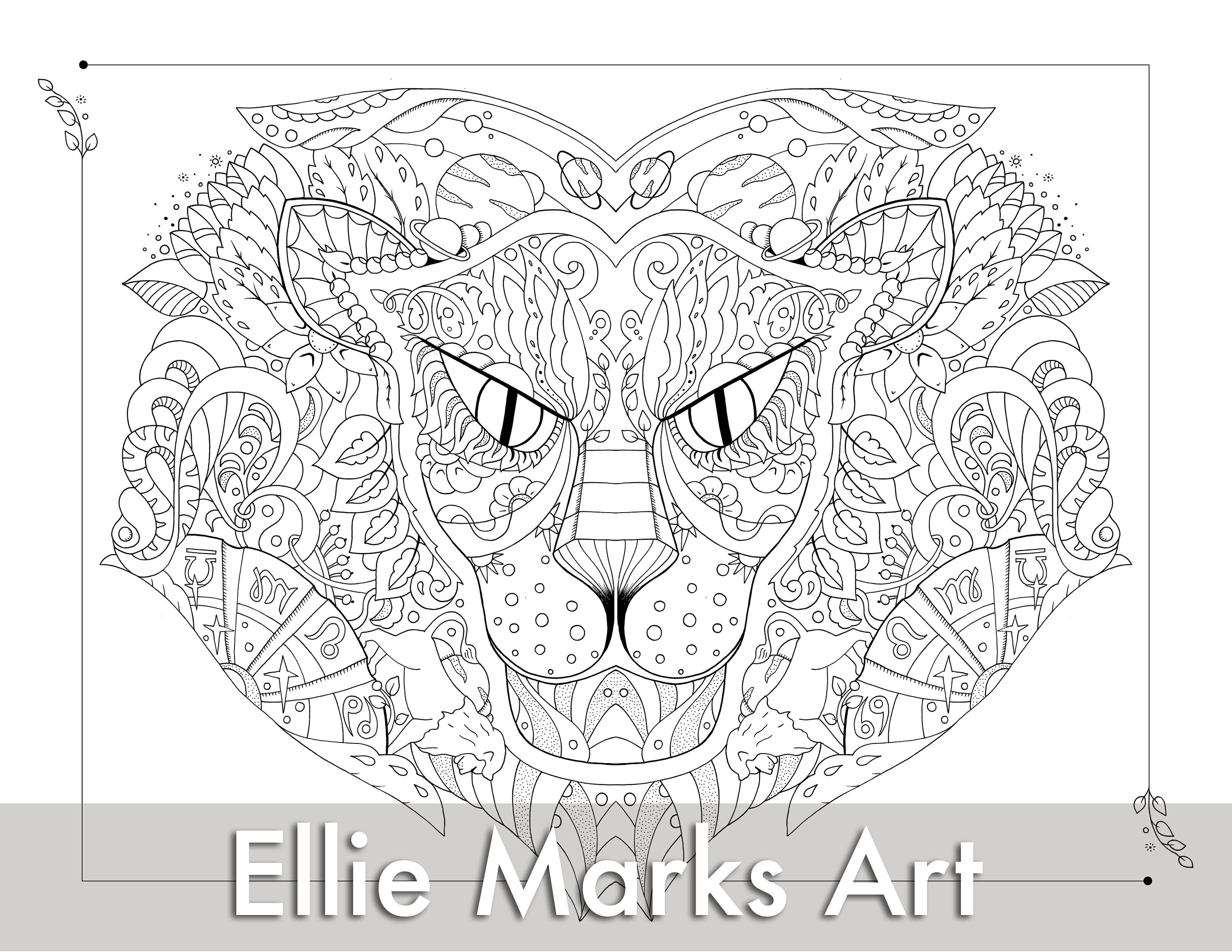 Zodiac Coloring Book | Etsy