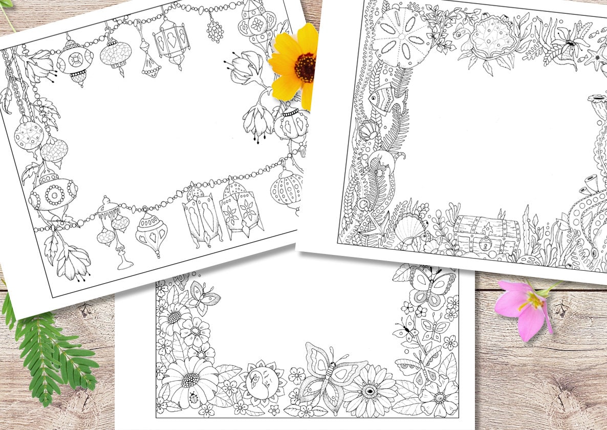 Frame Your World Coloring Book Print at Home | Etsy