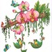 Tropical Flowers - 3 Coloring Pages - Etsy
