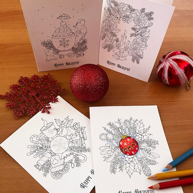 Printable Christmas Cards - Etsy