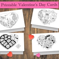 Funny Printable Valentines for Kids - Coloring Valentine Cards With ...