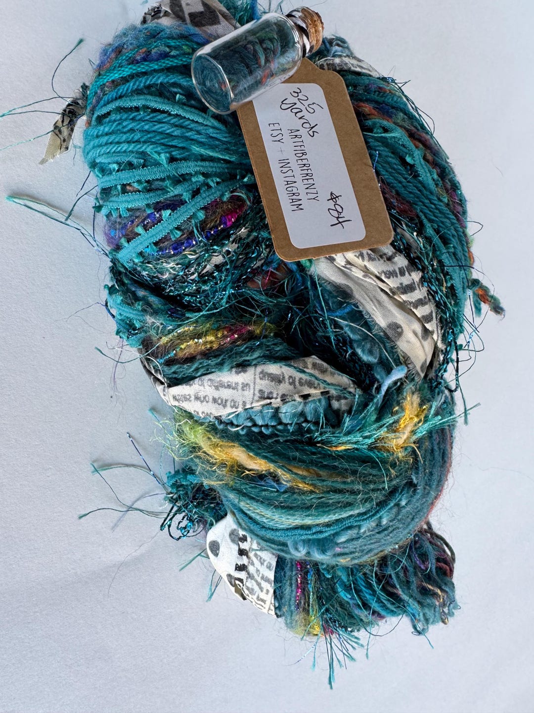 Art Yarn, Knitting Yarn, Crochet and Saori Weaving Supply, Gift for ...