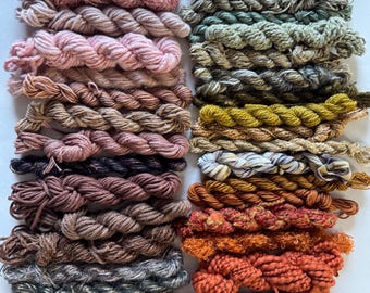 460 Yards Mini Yarn Skeins Kit, Yarn Bundle Fiber Pack, Saori Weaving ...