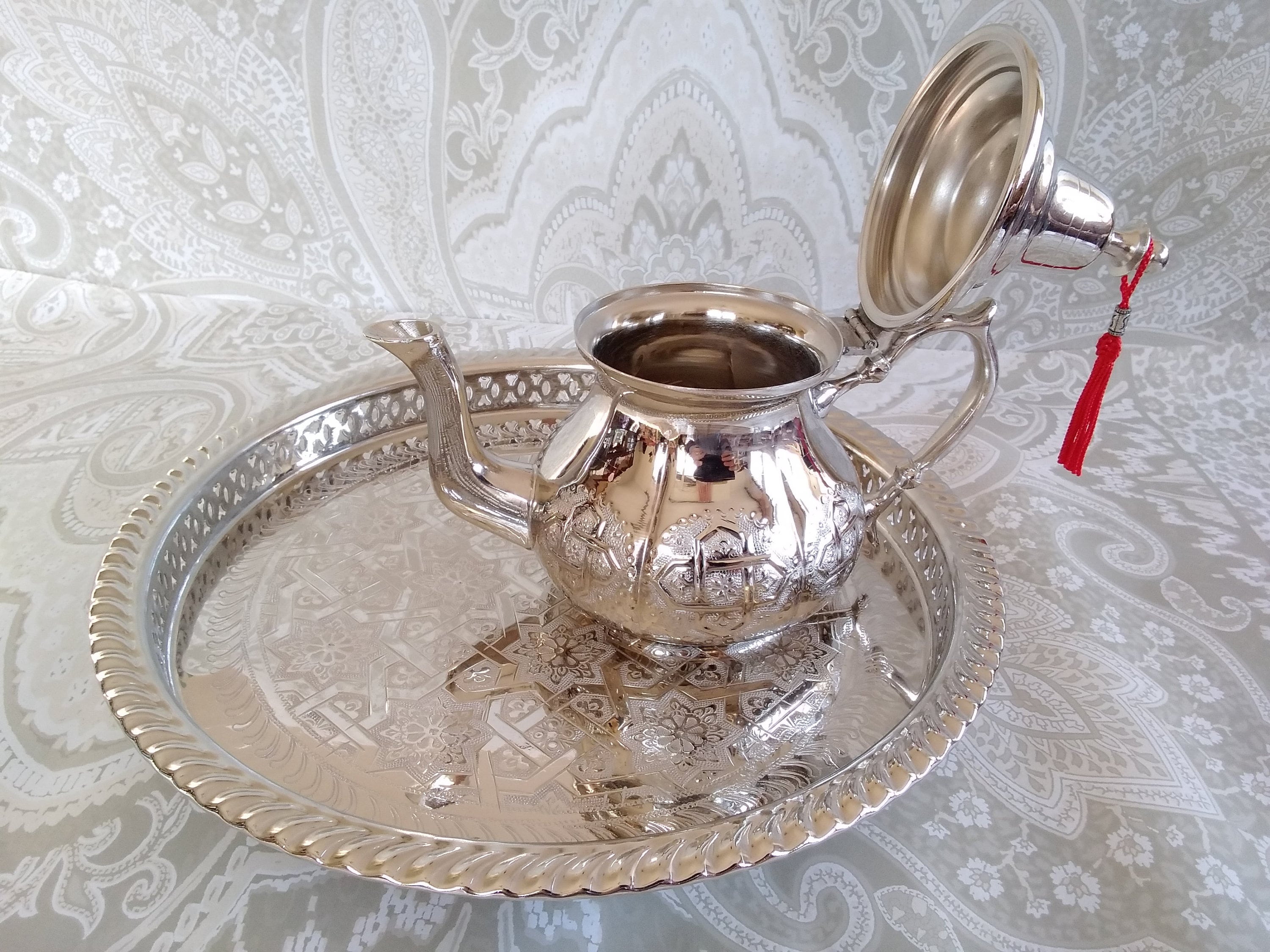 Moroccan Silver Tea Set