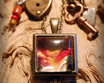 Shadow box pendant | Etsy