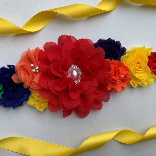 Flower Sash - Etsy