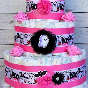Ghost Diaper Cake Girl, Ghost Baby Shower Girl,halloween Baby Shower ...