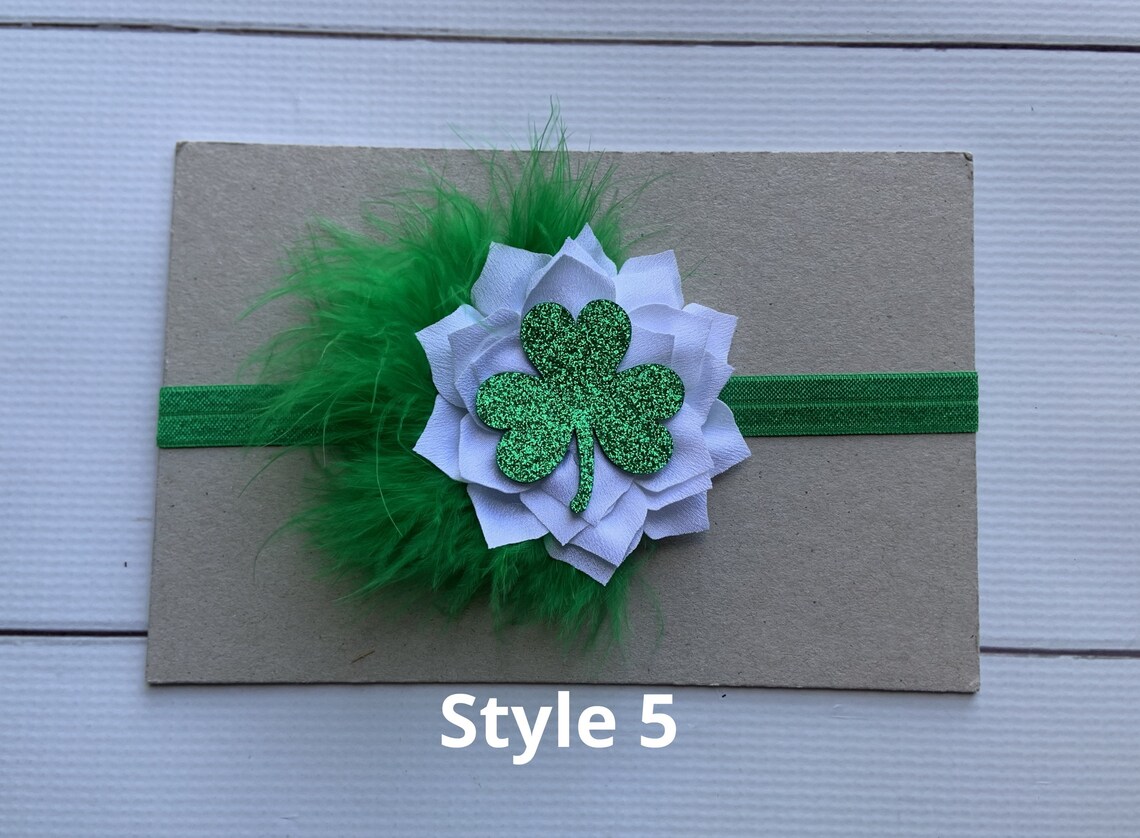 St Patricks Day Headband st Patrick Baby Headband Shamrock | Etsy