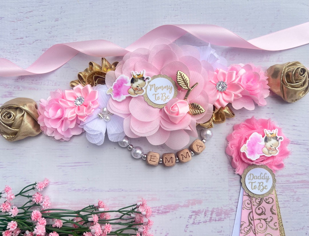 Princess Baby Shower Girl Little Princess Maternity Sash Tutu Princess ...