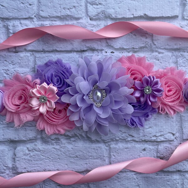 Lavender Sash - Etsy