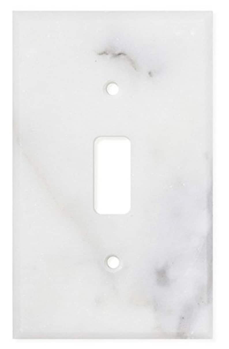 Real Natural Stones Italian Calacatta Gold Marble Switch Wall Plate ...
