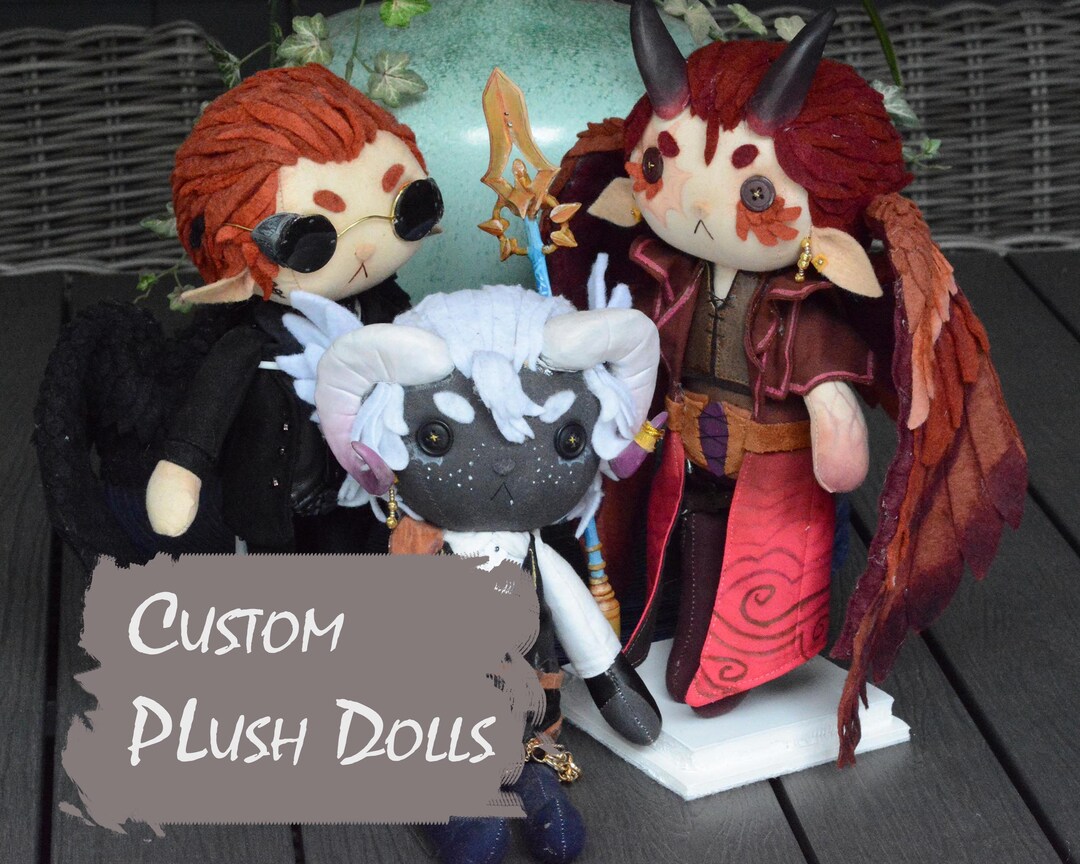 Custom Plush Doll | Art Doll | Character Plush | Custom Plush | Custom ...