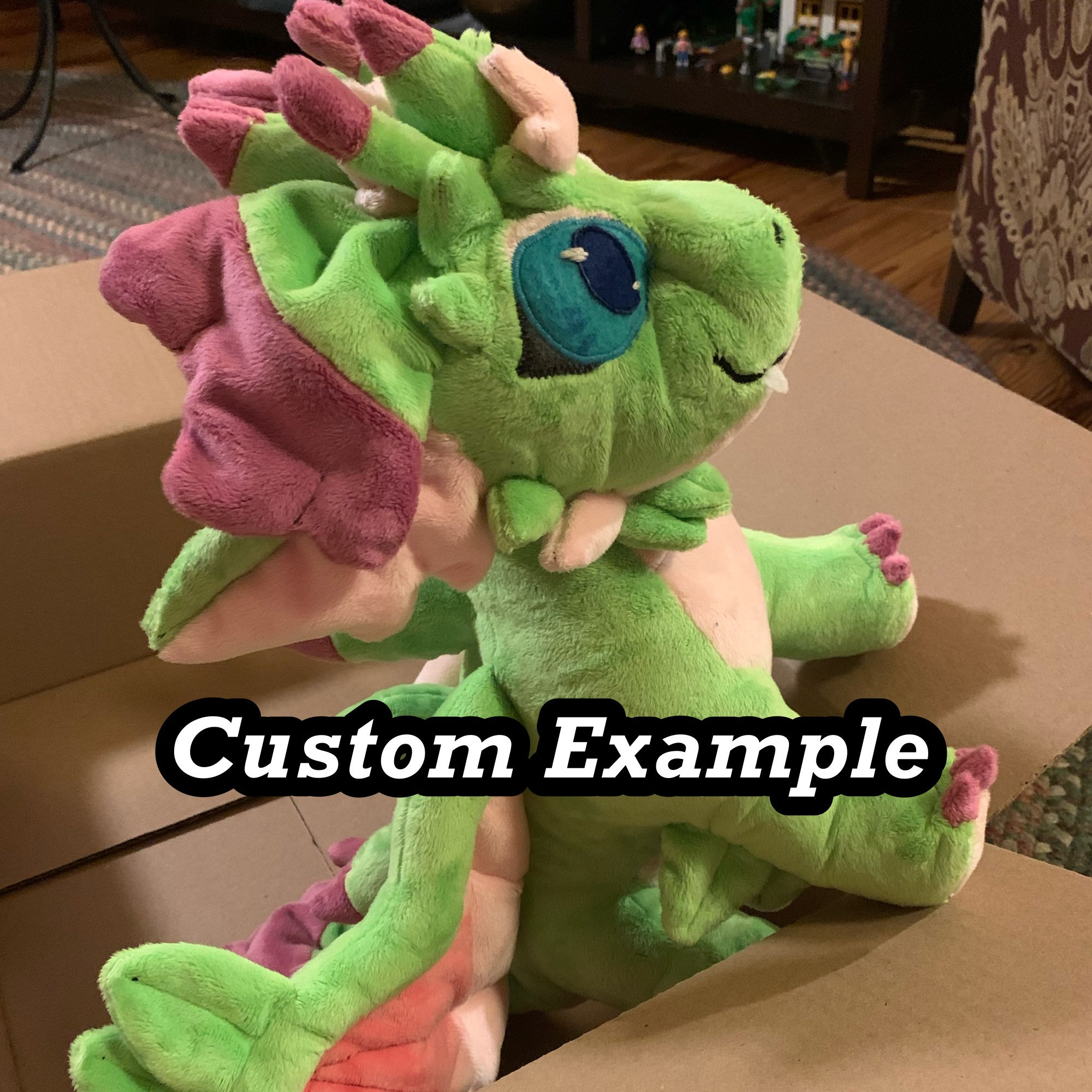 Custom Dragon Plush Cuddly Cute Plush Dragon Plush - Etsy