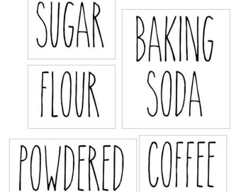 Rae Dunn Inspired Labels - Etsy