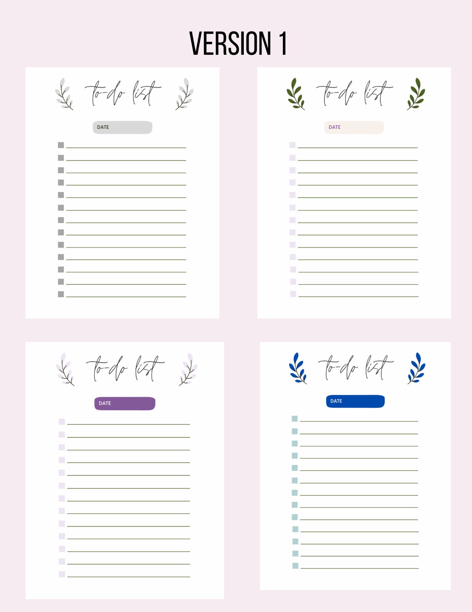 To-do List Printable, Simple Task List, Daily, Weekly To-do List ...