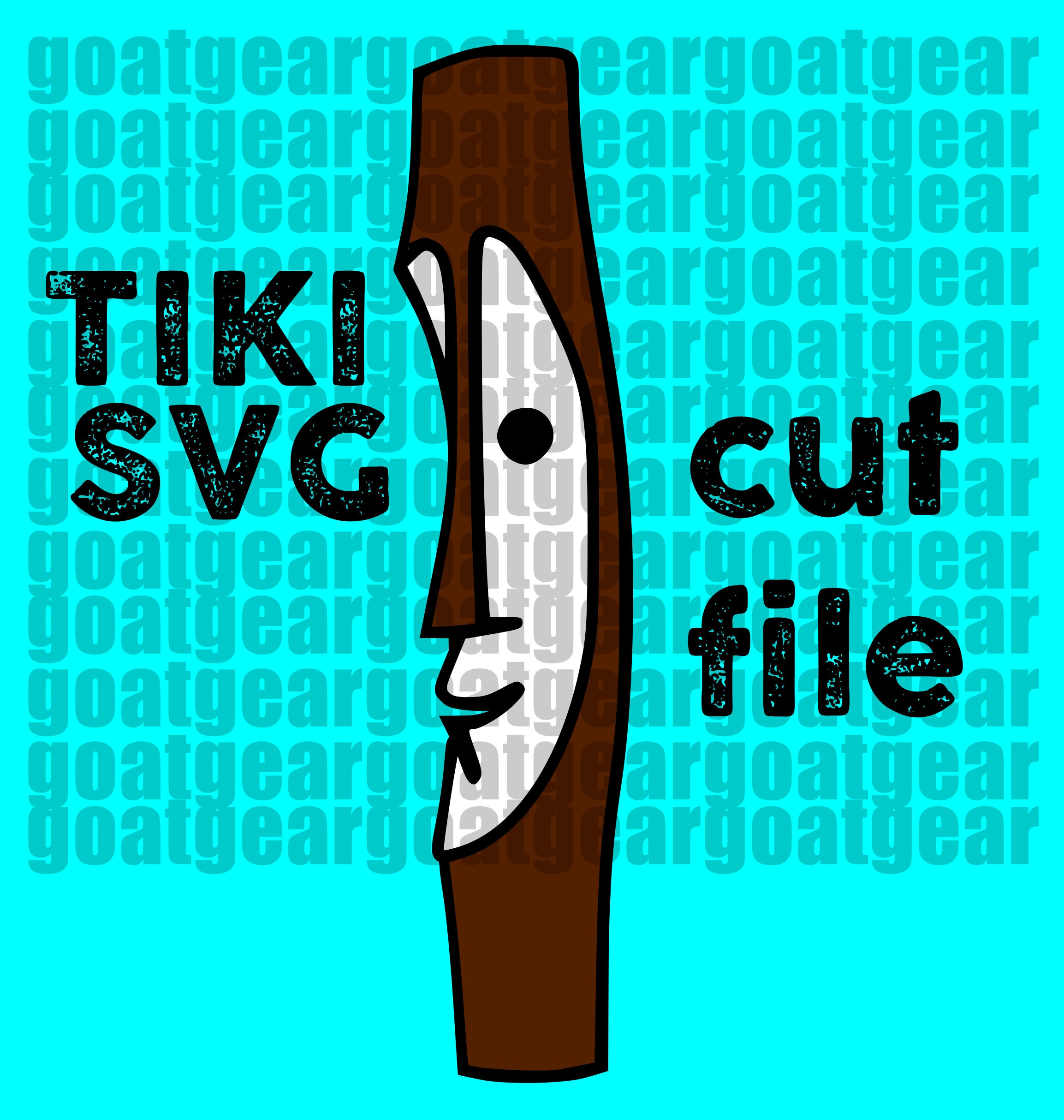TIKI Bob SVG, Tiki Cut File, Cricut, Aloha - Etsy