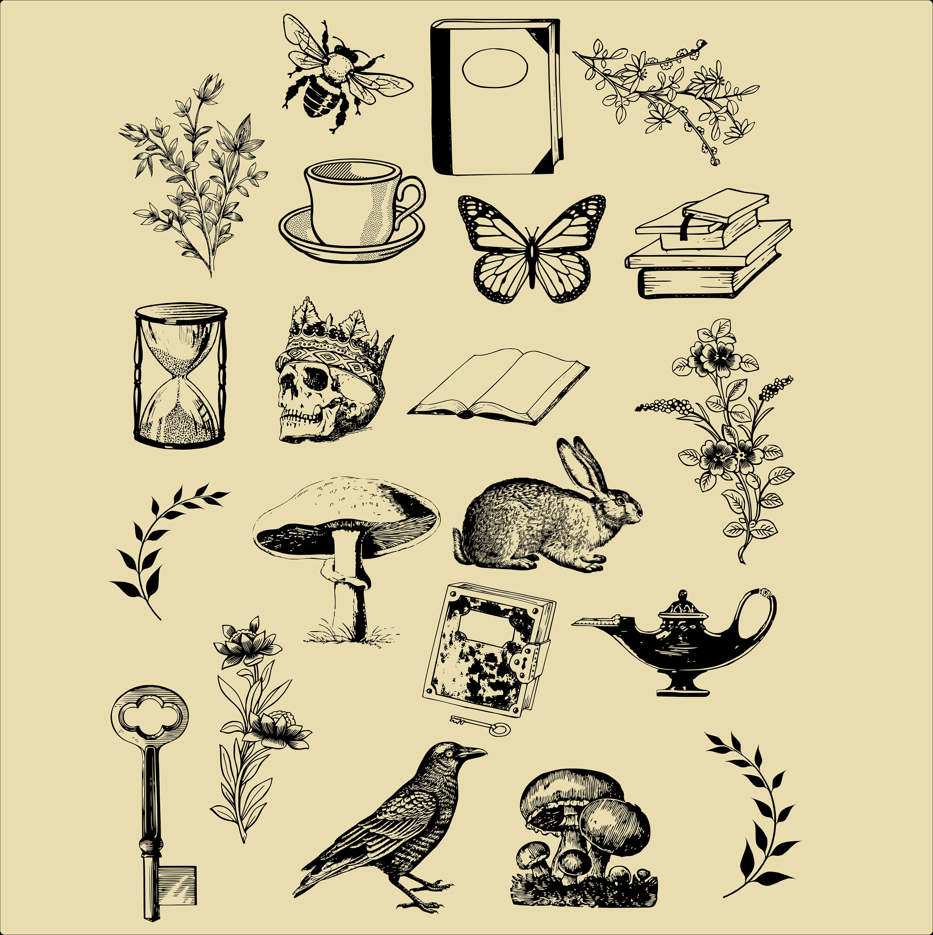 Dark Cottage Core Print - Etsy