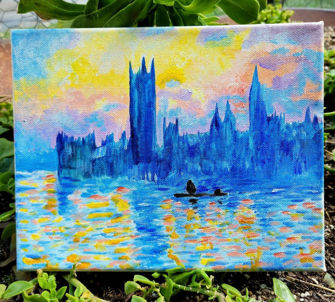 Acrylic Painting of Claude Monet's Painting - Etsy